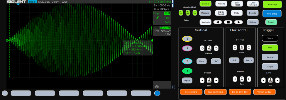 Replaying a captured 'scope trace using a Siglent DSO and FeelTech ...