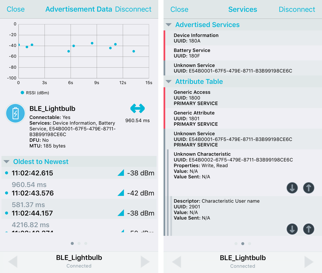 Getting a Simple On/Off BLE Peripheral Example To Work - Commented Out