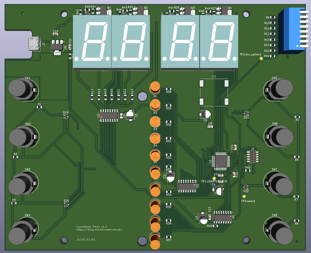 Countdown Timer for Children's Games: Hardware Design - Commented Out